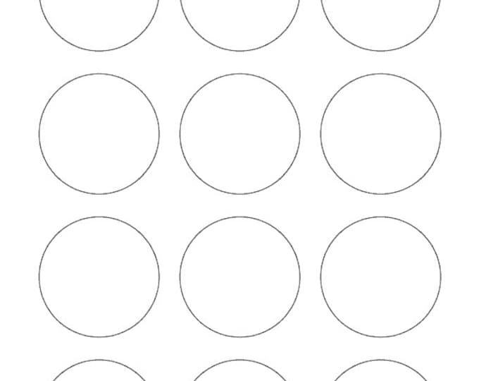 2 Inch Circle Template | Blank Template | DIY | Design | PNG | Round ...