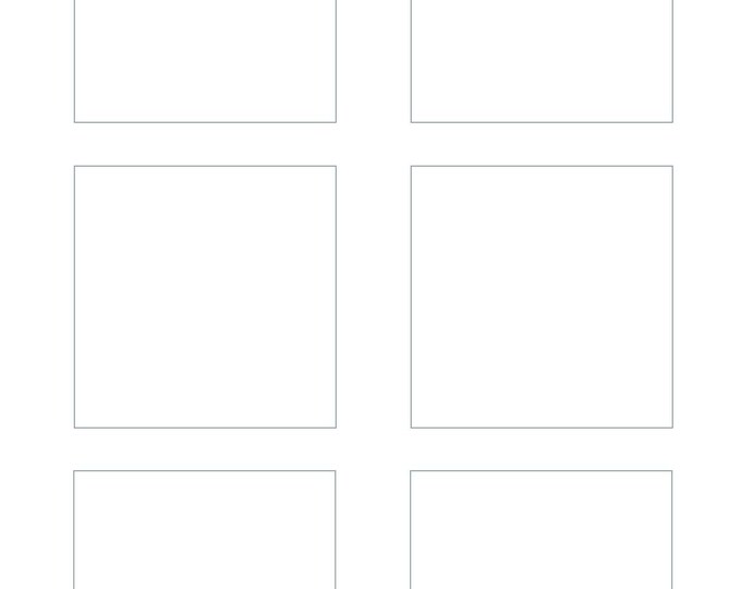 3 Inch Square Template | Blank Template | PNG | JPG | Graphic | Design ...