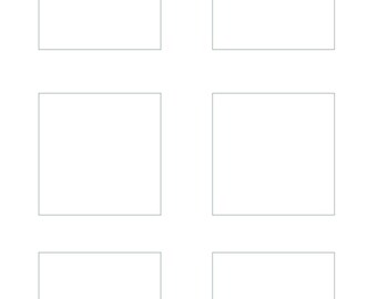 3 Inch Square Template | Blank Template | PNG | JPG | Graphic | Design ...