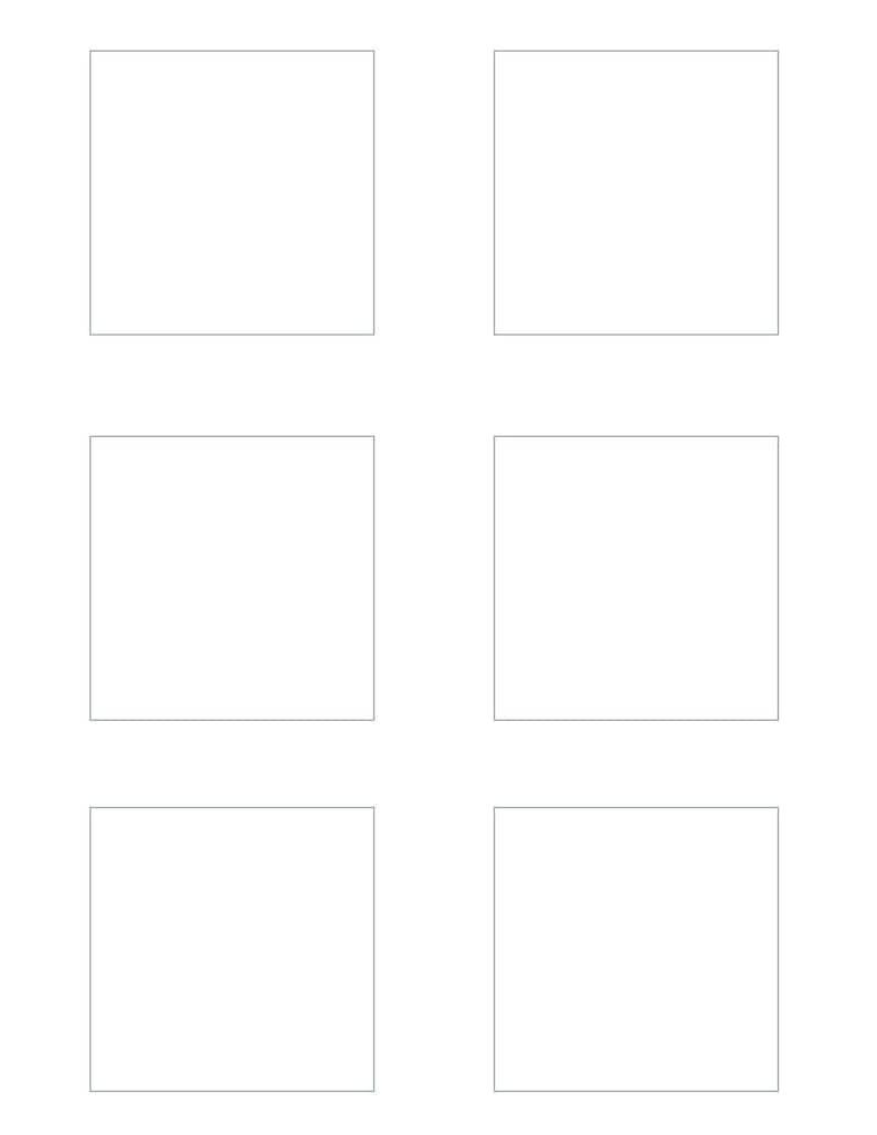 2.75 Inch Square Template | Blank Template | PNG | JPG | Graphic ...