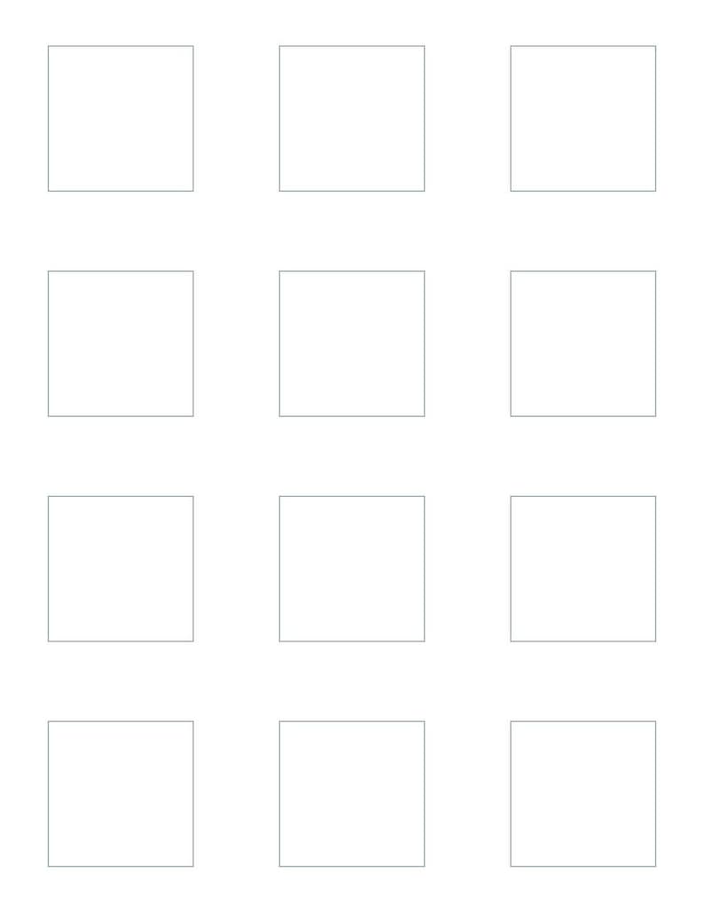 1.75 Inch Square Template | Blank Template | PNG | JPG | Graphic ...