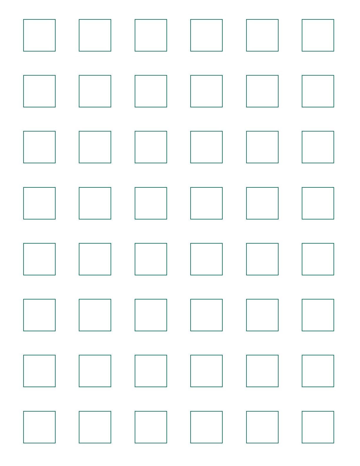 0.75 Inch Square Template | Blank Template | PNG | JPG | Graphic ...
