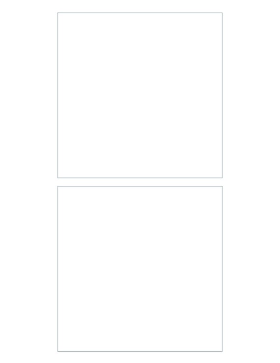 5 inch square template blank template PNG JPG graphic | Etsy