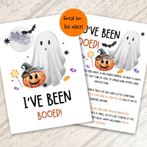 You've Been Booed Halloween Office Coworker Activity - Etsy