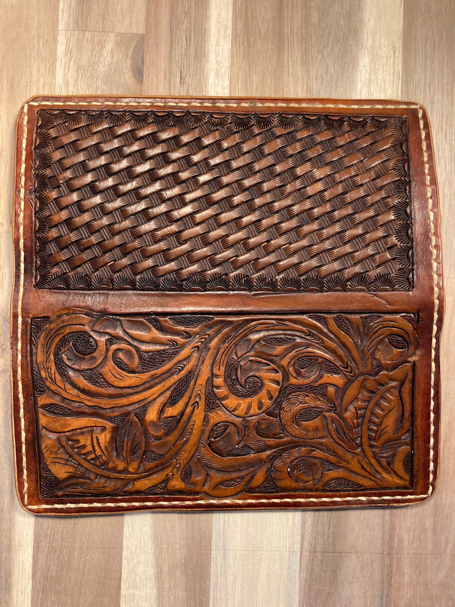 Leather Checkbook Cover - Etsy