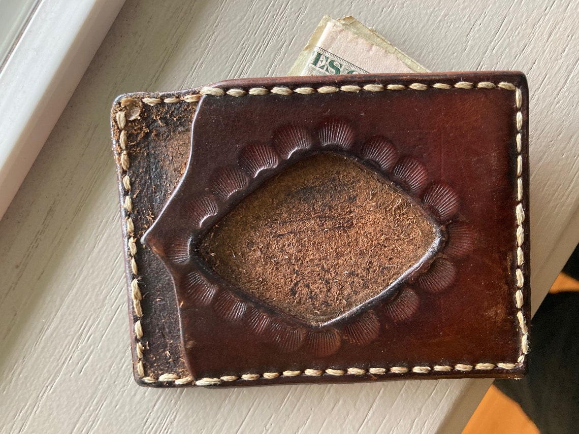 Leather Card Wallet - Etsy