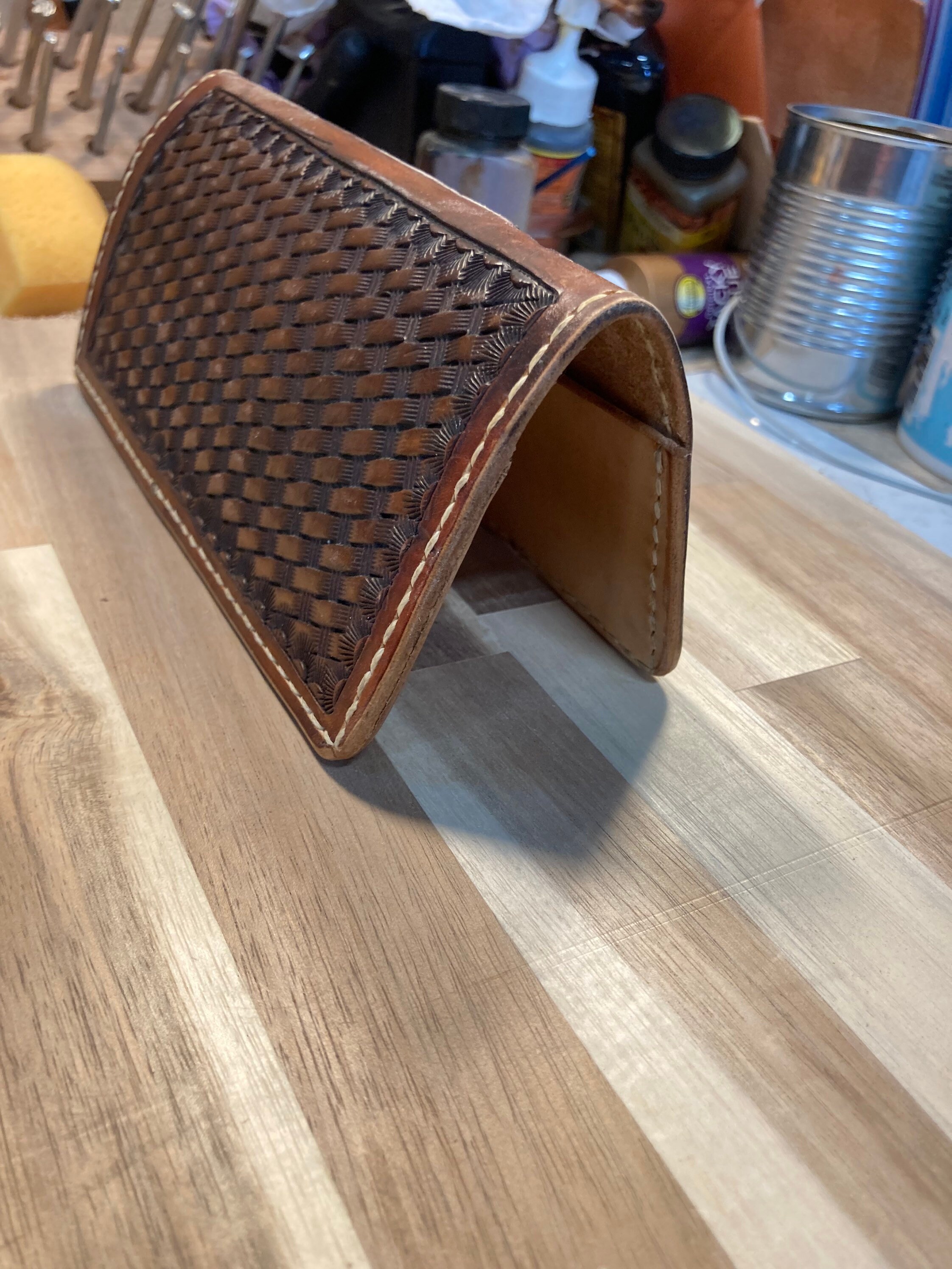 Leather Checkbook Cover - Etsy