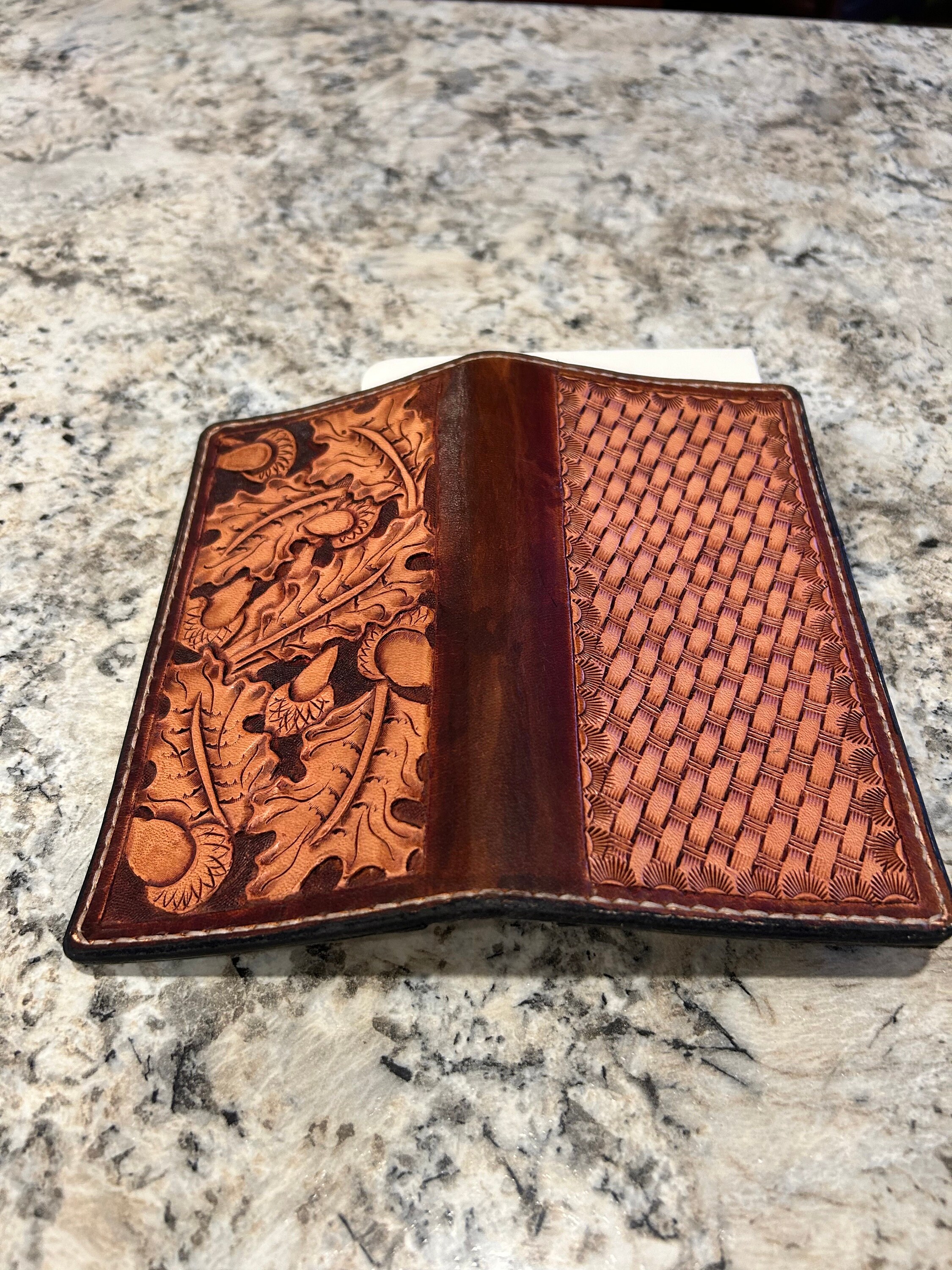 Leather Checkbook Cover - Etsy