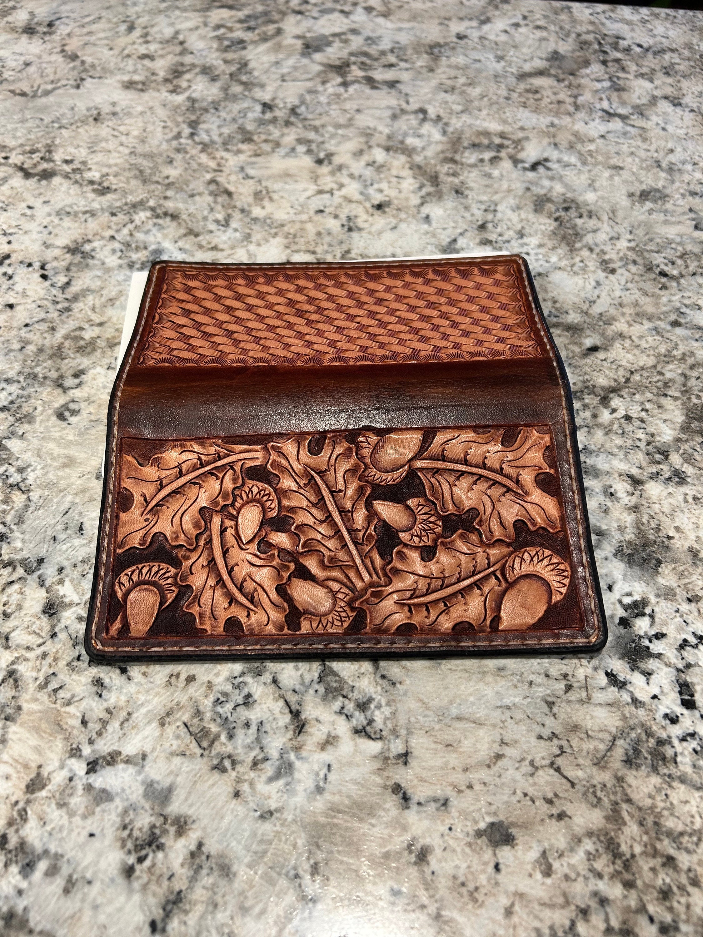 Leather Checkbook Cover - Etsy