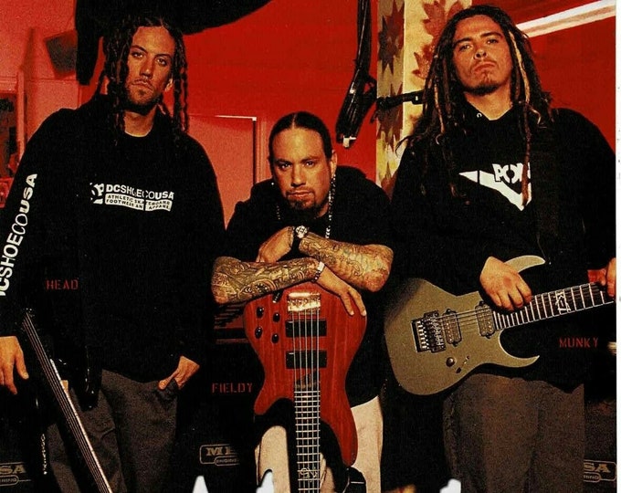 Head / Munky / Fieldy of Korn Ibanez Guitars 2002 Print Ad - Etsy