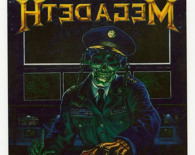 MEGADETH Pilot Window Sticker 6 in X 6 in VINTAGE - Etsy