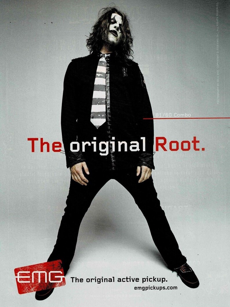 Jim Root of SLIPKNOT EMG PICKUPS Print Advertisement - Etsy