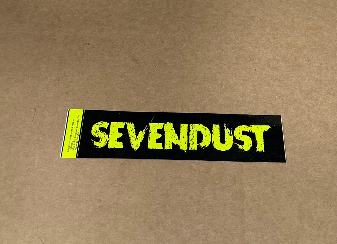 SEVENDUST - Window Sticker - 2 in X 7.25 in - VINTAGE - Etsy