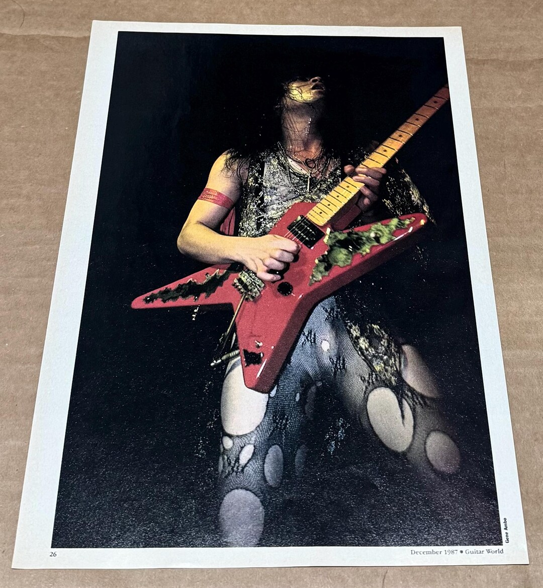 Akira Takasaki of Loudness - Music Print Ad Photo - 1987 - Etsy