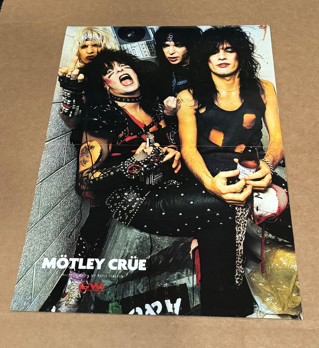Motley Crue / the Ramones in 1975 - Guitar World Magazine Poster - 1999 ...