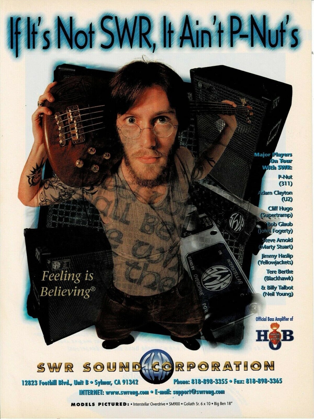 P-NUT of 311 SWR Sound 1998 Print Ad - Etsy