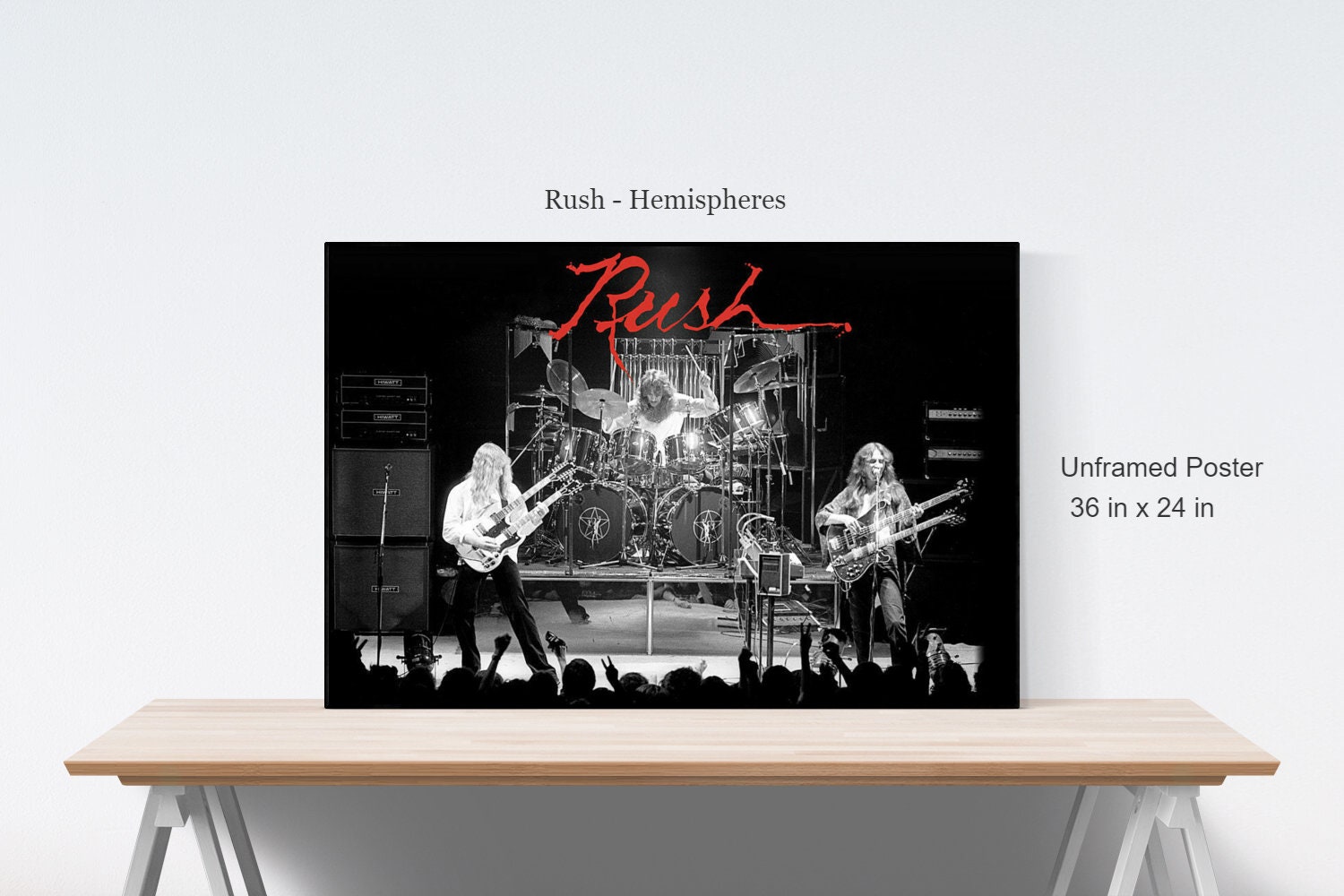 RUSH in Concert Hemispheres Music Poster 36 in X 24 In | Etsy