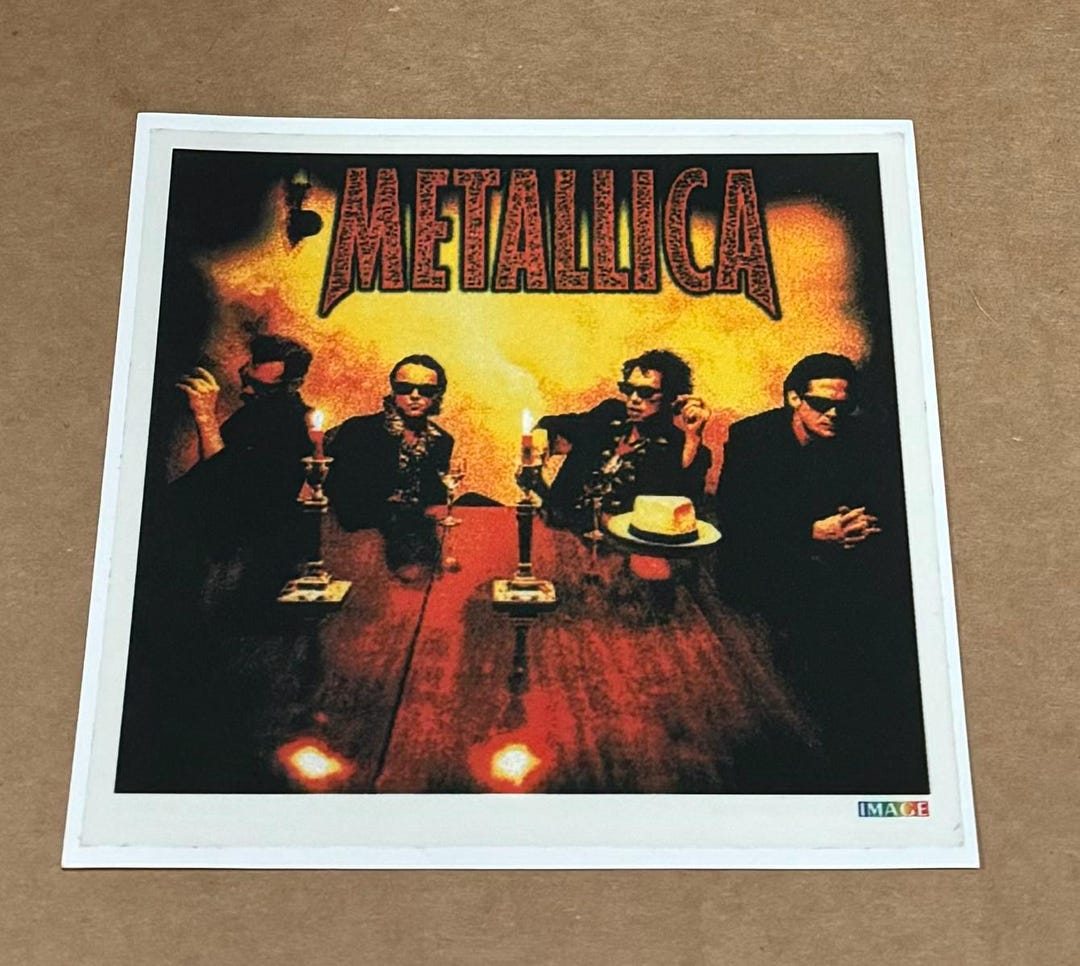 Vintage Metallica Window Sticker - 6x6 In - Etsy
