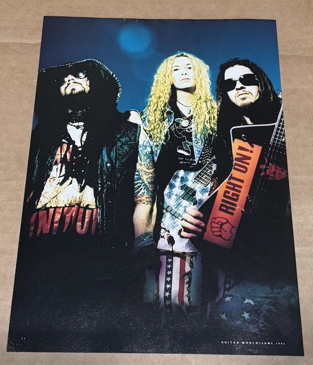 Rob Zombie /jay Yeunger / Sean Yseult of WHITE ZOMBIE - Print Ad Photo ...