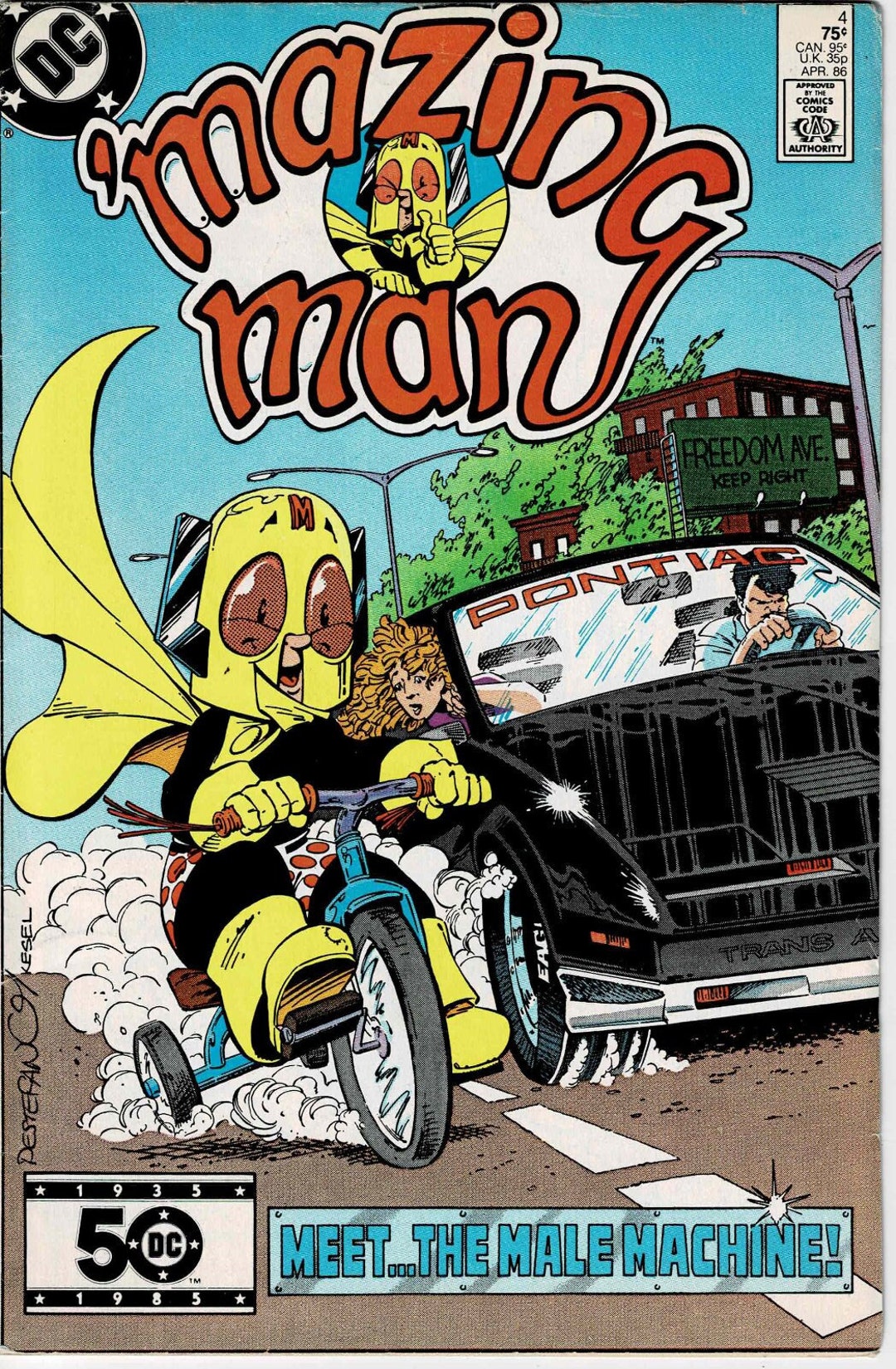 MAZING MAN 4 April 1986 DC Comics - Etsy