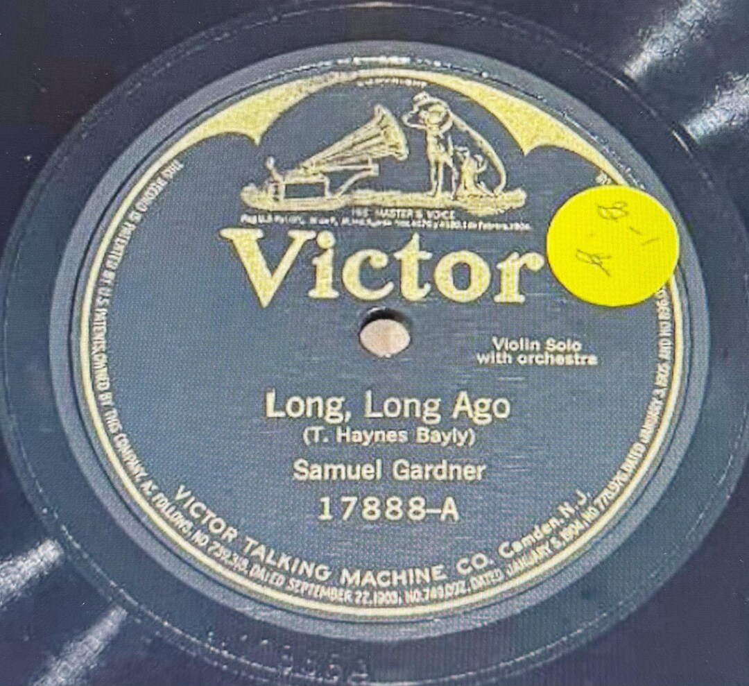 Vintage 78 RPM Record: Long, Long Ago / Darling Nellie Gray - 1915 ...