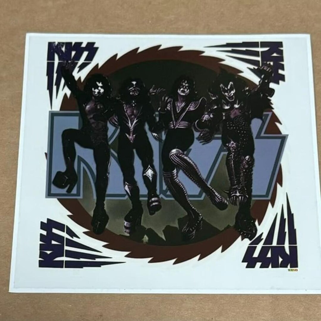 Vintage KISS Band Window Sticker (6x6 In) - Etsy
