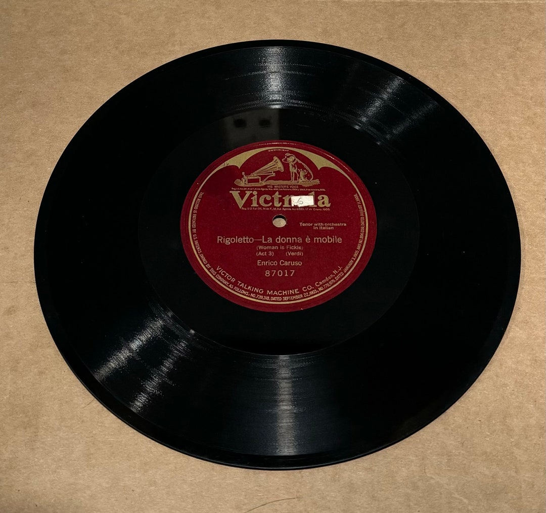 10" 78 RPM VINTAGE RECORD - Single Sided - Rigoletto La Donna E Mobile ...