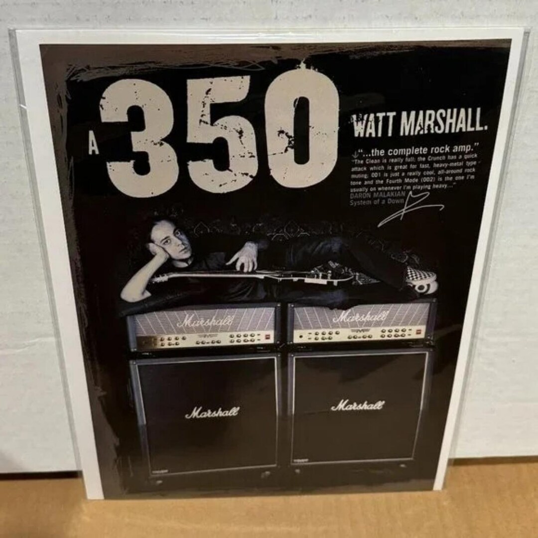 Daron Malakian of System of A Down - MARSHALL AMPS - 2003 Print ...