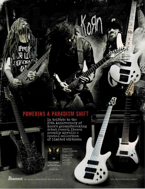 Korn Fieldy Bass White