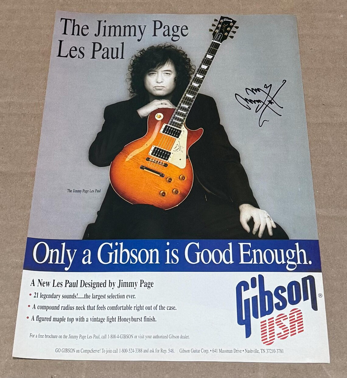 Jimmy Page of Led Zeppelin - Gibson Guitars - Les Paul Signature - 1995 ...