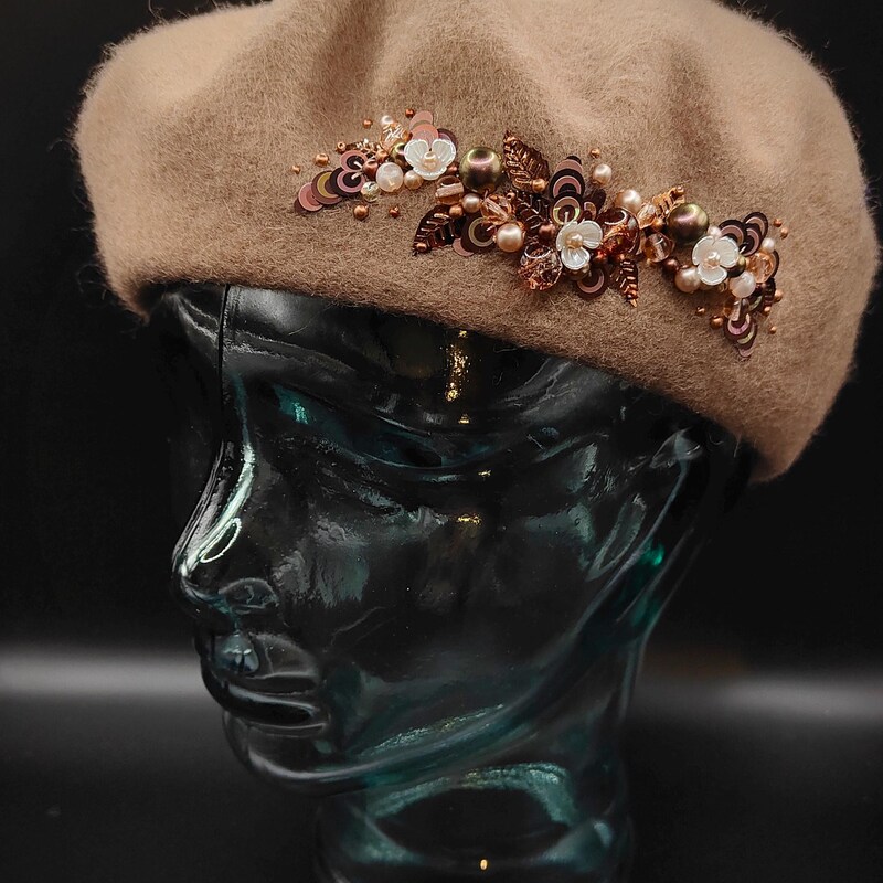 Embellished Beret - Etsy