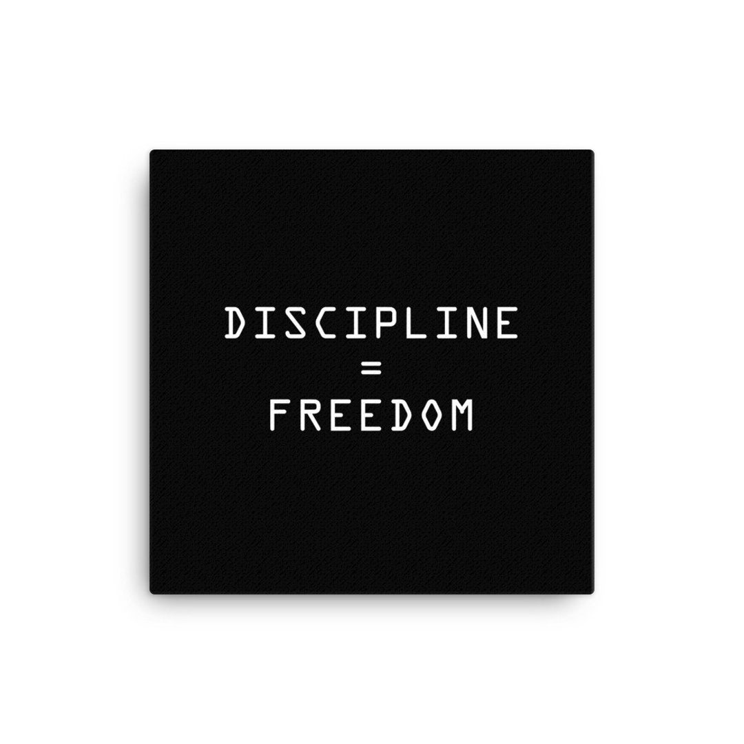 Discipline Equals Freedom Canvas - Inspired by Jocko Willink - Etsy