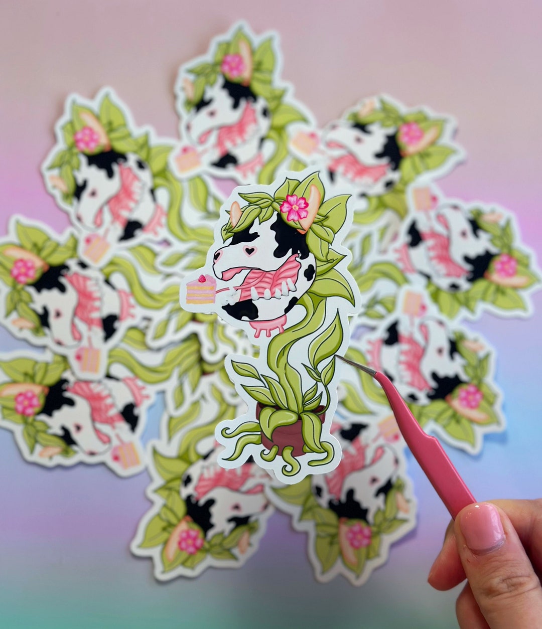 The Sims Cowplant Vinyl Sticker - Etsy