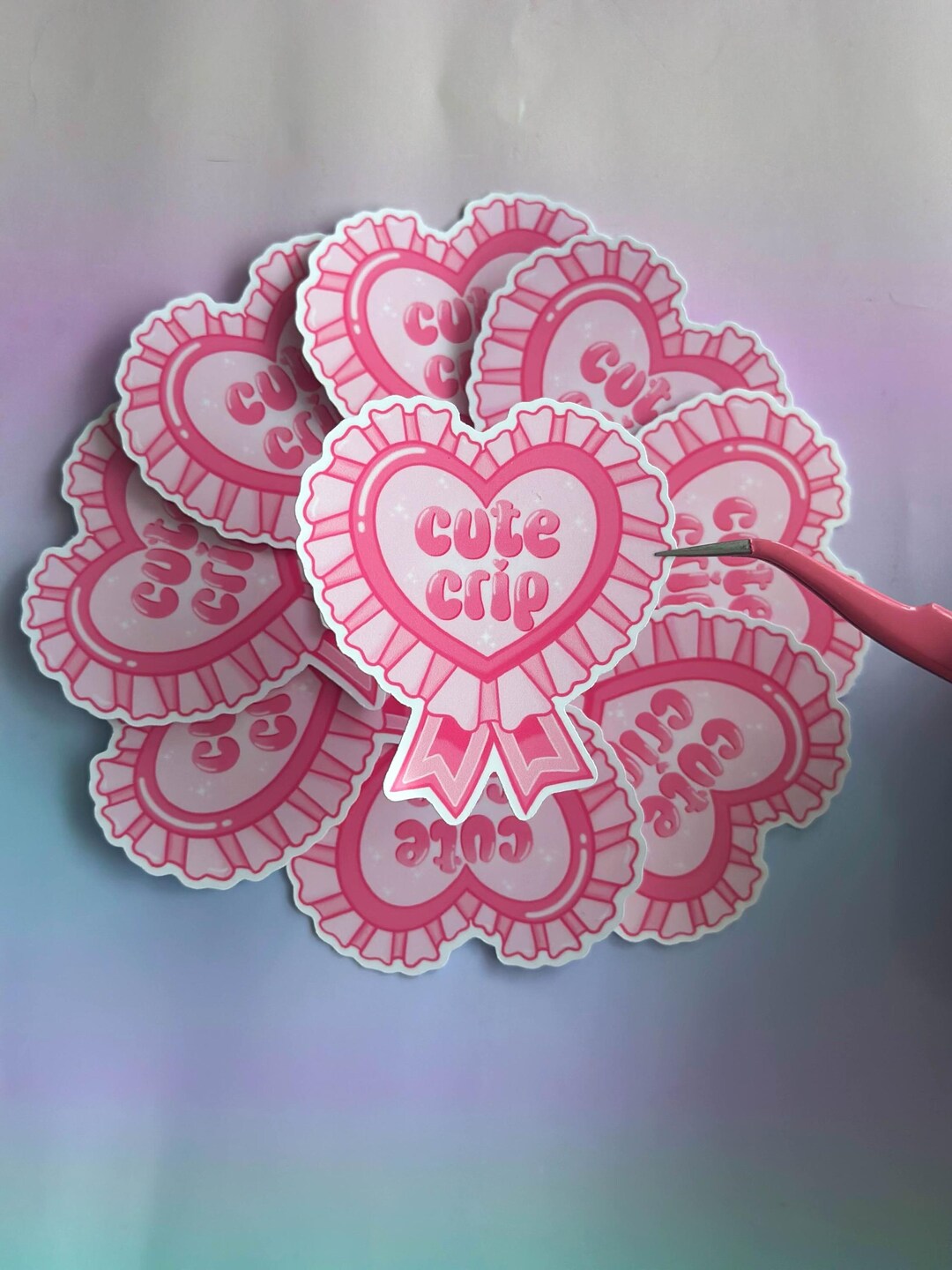 Cute Crip Disability Rosette Vinyl Sticker - Etsy