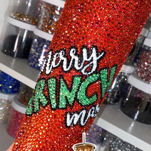 Pre Order the Grinch Full Bling Tumbler / Custom Please Read Item ...
