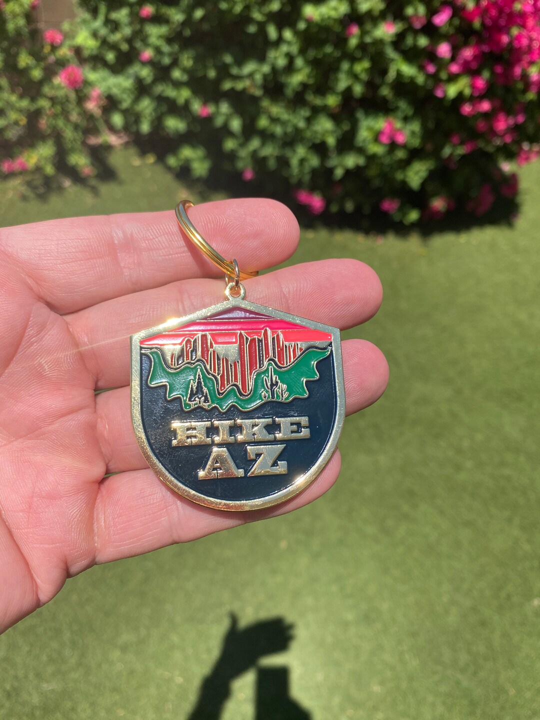 Hike AZ Embossed Keychain 2”x2” - Etsy