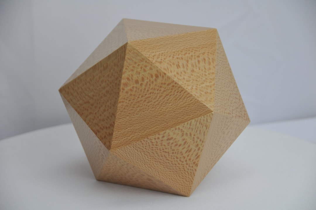 20 Sided Polyhedron Urn, Custom Made, Locally Made, Memorial Urn, Wood ...