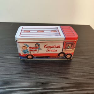 Vintage Campbell Soup Truck Tin Box Collectible Trinket Box - Etsy