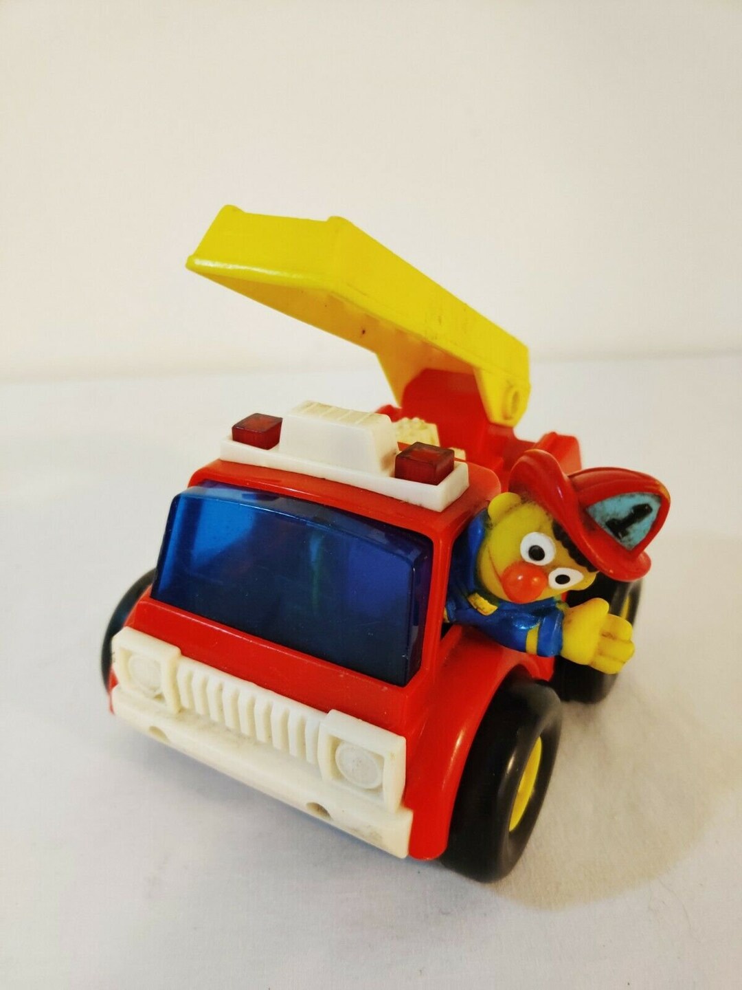 Vintage Sesame Street Bert Fire Truck Push Powered Toy Untested - Etsy