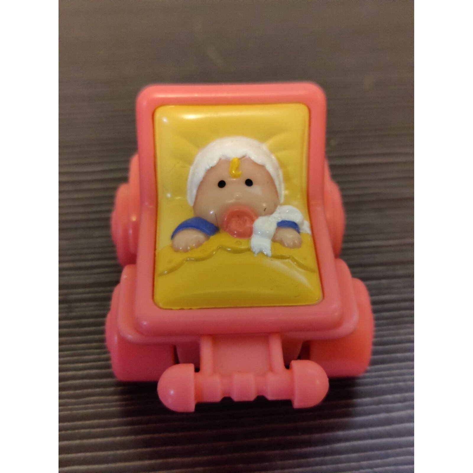 Fisher Price Little People Baby Pink Stroller W/ Pacifier Bonnet Toy ...