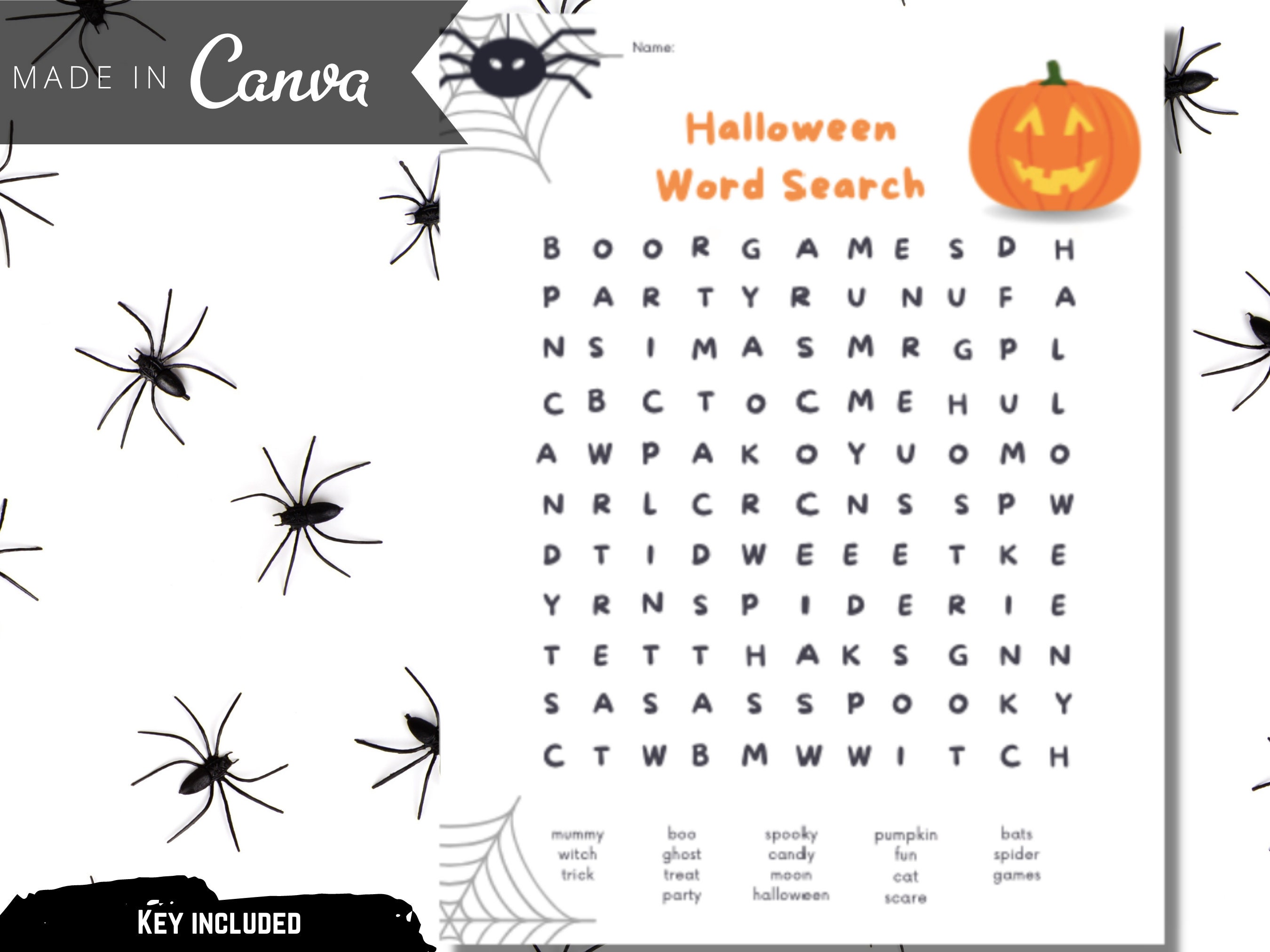 Halloween Theme Word Search | Printable PDF | Children's Word Search ...