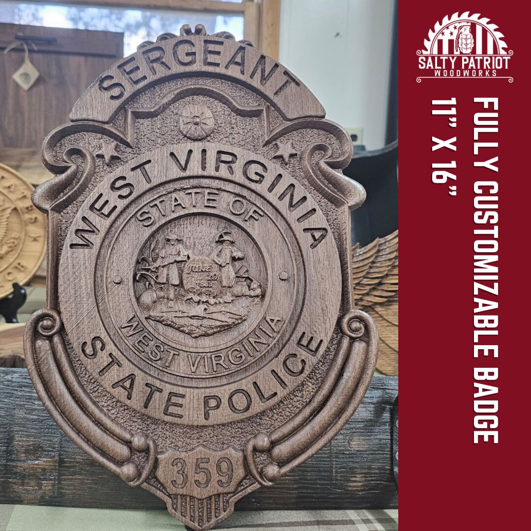 Custom First Responders Badge 11 X 16 - Etsy