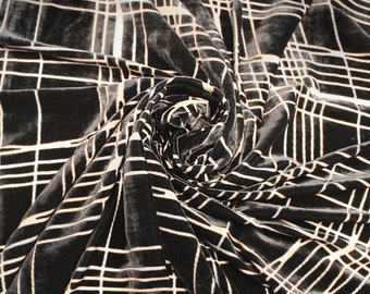 Silk Devore Fabric | Etsy