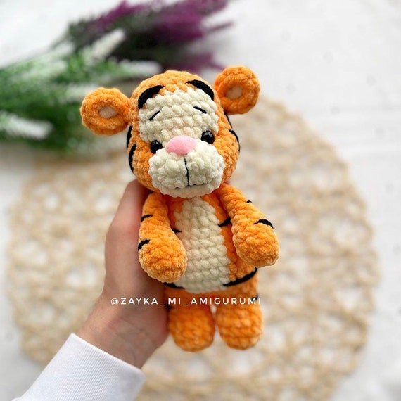 Tiger Crochet Pattern Crochet Tiger Square | Wildlife Animal Square