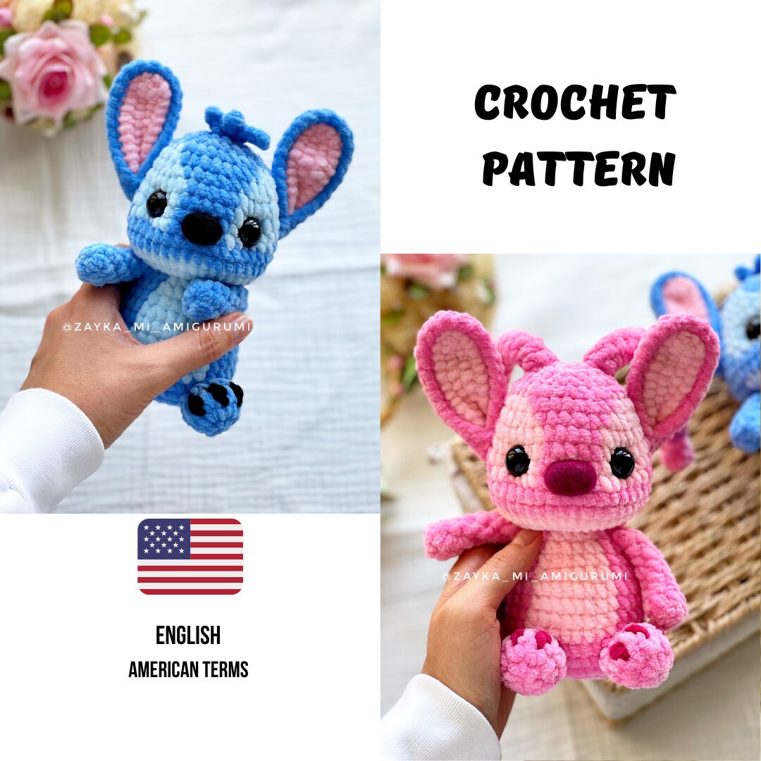 Blue and Pink Aliens Monsters CROCHET PATTERN / Amigurumi Pattern ...