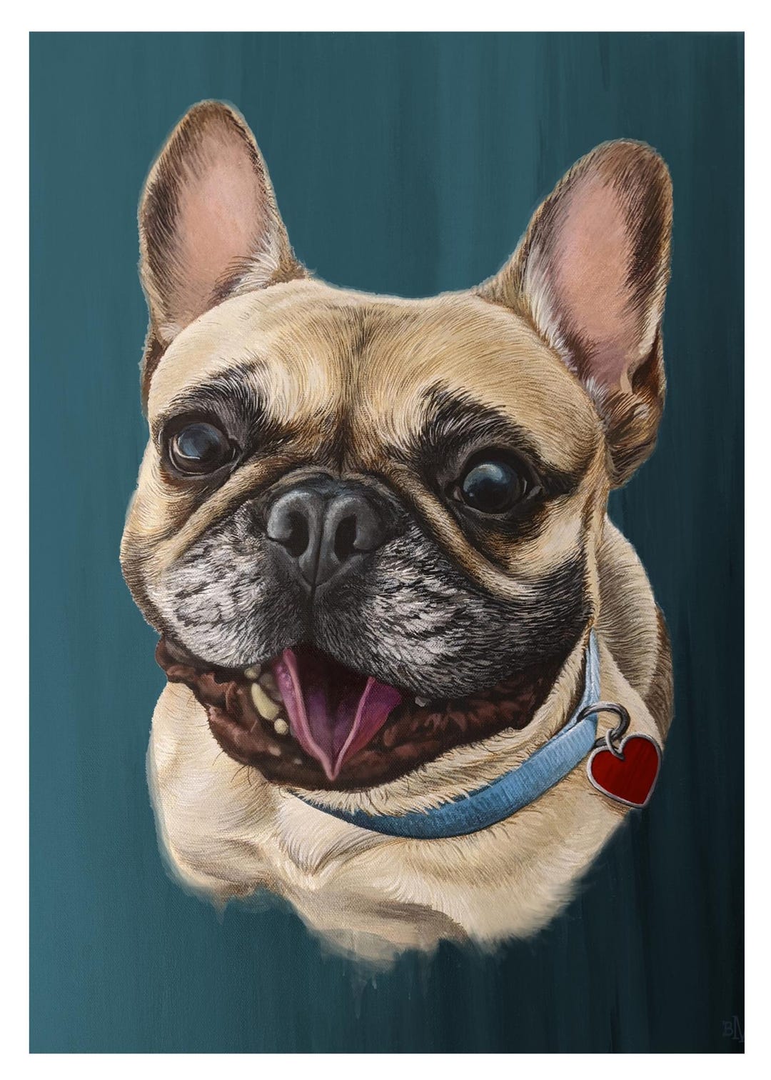 Frenchie Painting - French Bulldog Painting - Custom Painting - 8x10 ...
