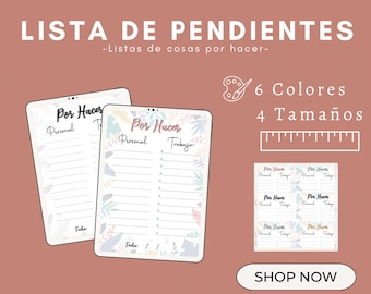 Lista De Pendientes - Etsy