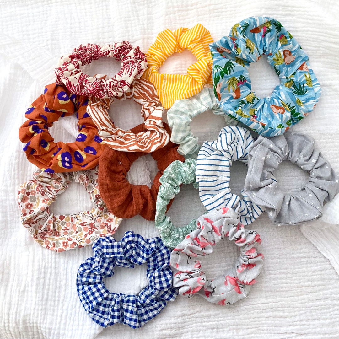 Chouchou, Chouchous, Scrunchies, Scrunchie, Elastic, Handmade Cotton ...