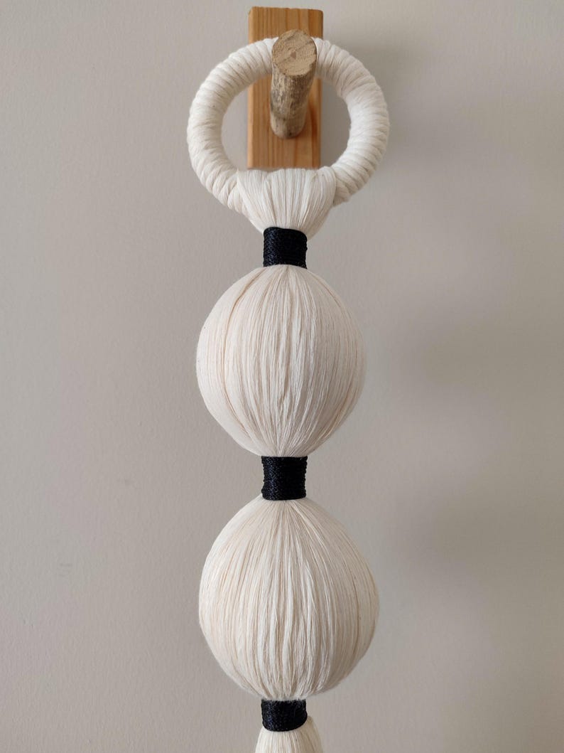 Handmade Macrame Ball Wall Hanging: Boho Scandinavian Decor - Etsy