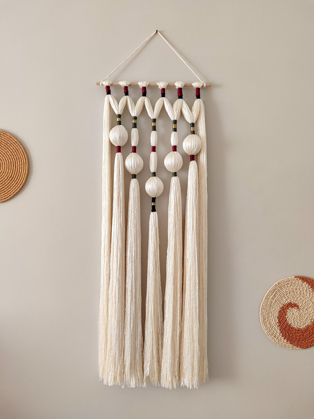 Colorful Modern Contemporary Fiber Art Woven Tapestry/woven Tapestry ...